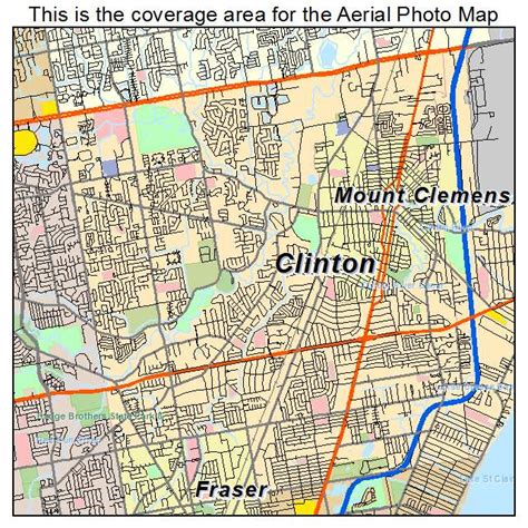 Aerial Photography Map Of Clinton Mi Michigan