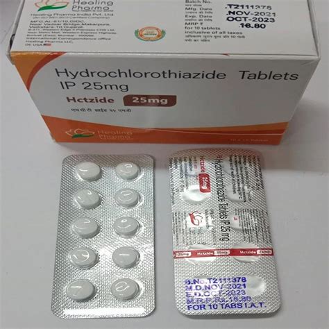 Hydrochlorothiazide 25mg Tablet At ₹ 16strip In Nagpur Id 2849561202373