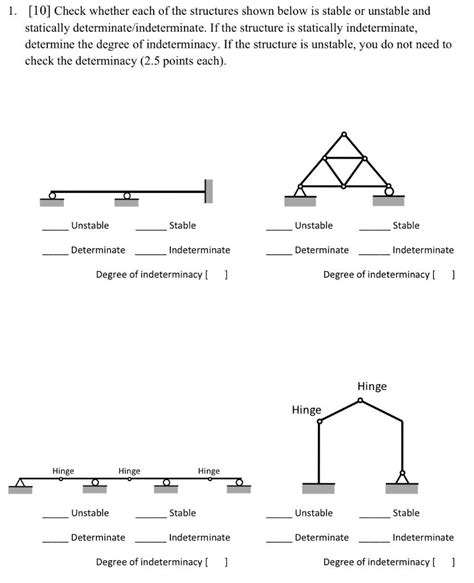 Solved 1 10 Check Whether Each Of The Structures Shown