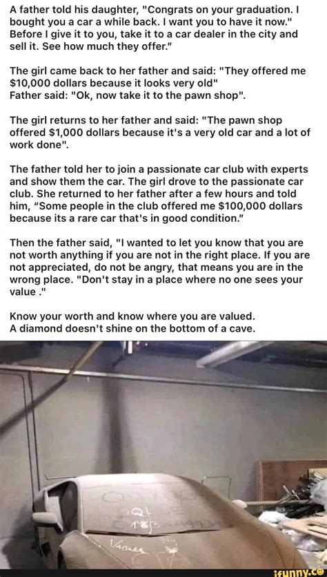 A Father Told His Daughter Congrats On Your Graduation I Bought You