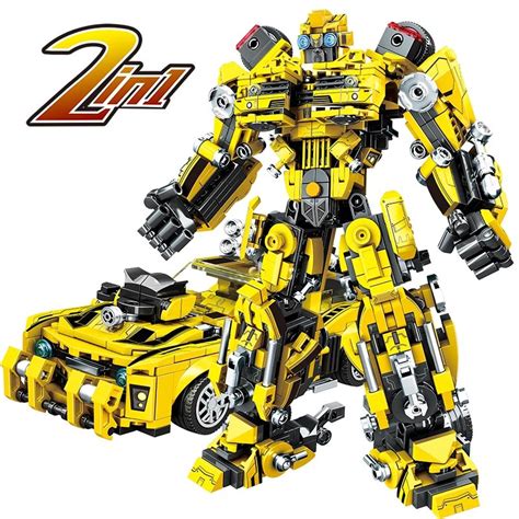 Transforming Robot Building Blocks Building Block Brick Toys Ts Boy B
