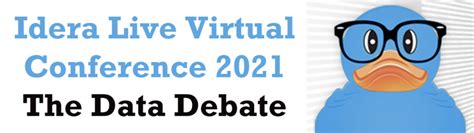 Idera Live Virtual Conference 2021 The Data Debate Sql Authority With Pinal Dave