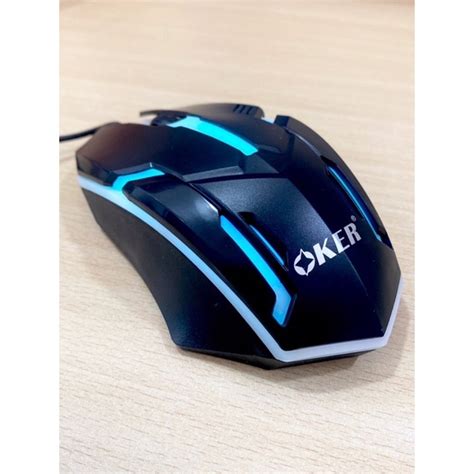 Oker Mouse Optical รุ่น Op 167 Usb ไฟ 7 สี Colorful มีไฟสลับ ปรับความ