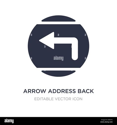 Arrow Address Back Icon On White Background Simple Element Illustration From Ui Concept Arrow