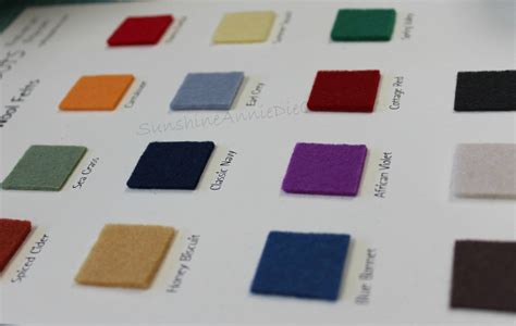 New Color Chart 100 Wool Felt Color Samples National Non Etsy Uk
