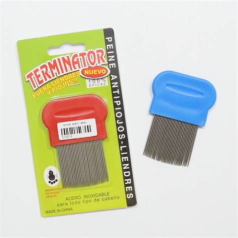 Hair Lice Comb Brushes Terminator Fine Egg Dust Nit Free Removal Stainless Steel Flea Comb