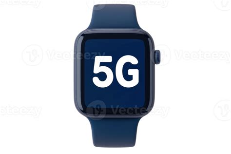 A Smartwatch Displaying 5g On Its Screen Emphasizing Advanced