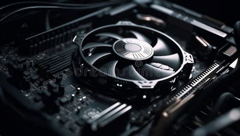 Metallic Computer Part With Electrical Components Inside Generated By