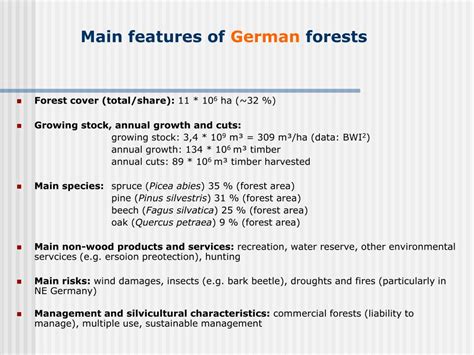 Ppt Forest Simulation Models In Germany Main Developments And