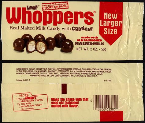 Whopper Candy Bar