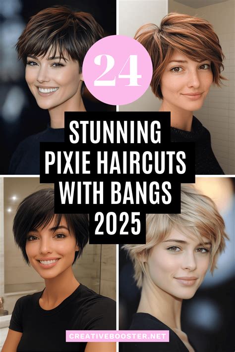24 Stunning Pixie Haircuts With Bangs 2025 Creativebooster