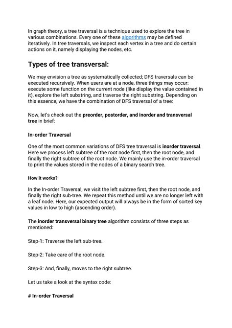 Ppt The Beginners Guide To Tree Transversal Powerpoint Presentation Id11428817