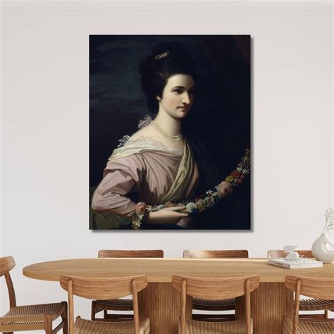 Miss Elizabeth Milward Benjamin West ภาพพิมพ์บนผ้าใบแคนวาส