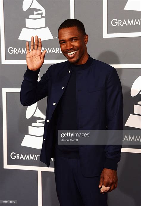Singer Frank Ocean Arrives At The 55th Annual Grammy Awards At News