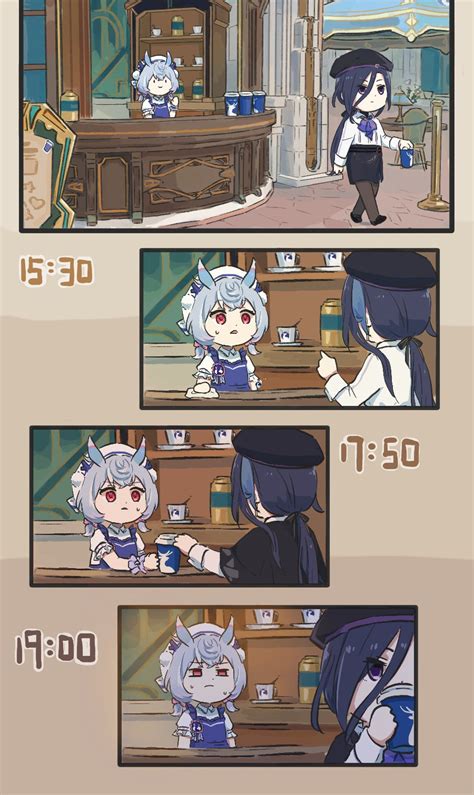 Clorinde Sigewinne Clorinde And Sigewinne Genshin Impact Drawn By Xinzoruo Danbooru