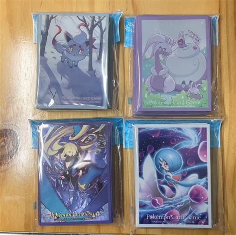 全新 Pokemon 寵物小精靈 卡套 沙奈朵 索羅亞 竹蘭 黏美龍 Ptcg Card Sleeves 興趣及遊戲 玩具 And 遊戲類 Carousell
