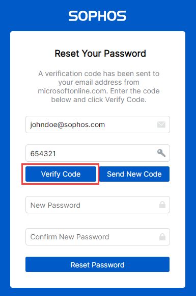 Sophos Central Password Reset Email Is Not Received After Using The Forgot Your Password Link