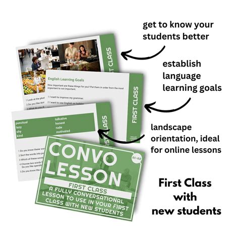 Convo Lesson First Class A1 A2 Twofold Efl