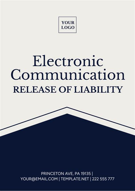 Free Electronic Communication Release Of Liability Template To Edit Online