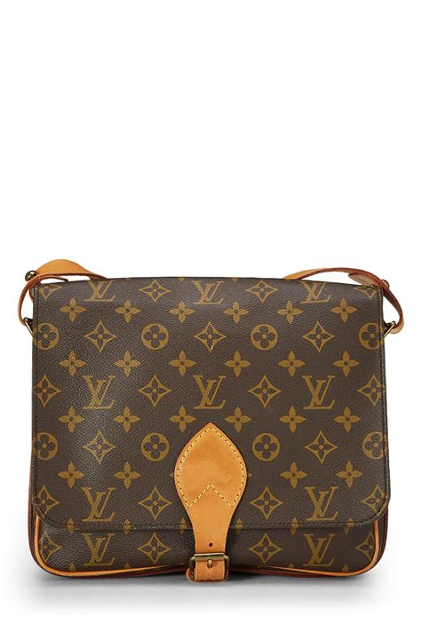 Louis Vuitton Monogram Canvas Cartouchiere Crossbody Handbag Shopcgx