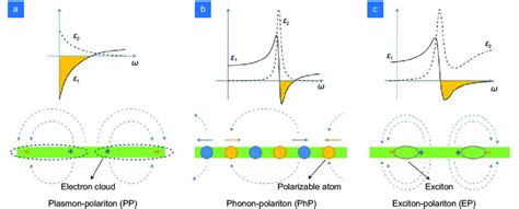 Polaritons In 2d Materials With Different Dielectric Functions And