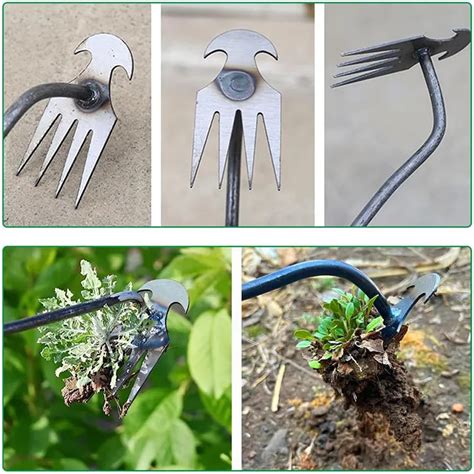 Mirror Weed Digging Remover Tool Garden Weed Pulling Tool Weeding Rake