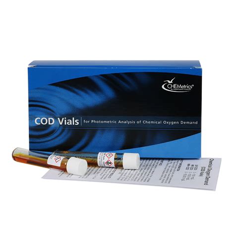 Cod Vials Kit K 7361s 25 Vials Chemetrics