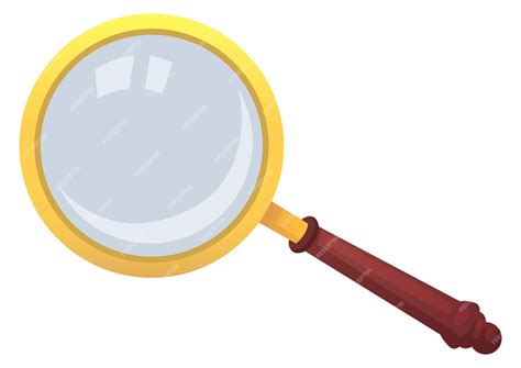 Premium Vector Magnifying Glass Cartoon Icon Retro Optical Tool