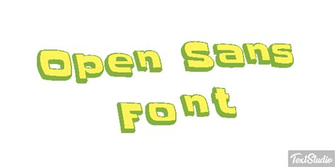 Open Sans Font Font Animated  Logo Designs