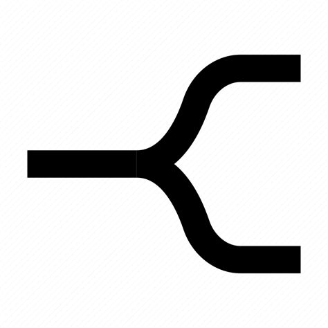 Branch Chart Diagram Line Flowchart Curly Formatting Icon