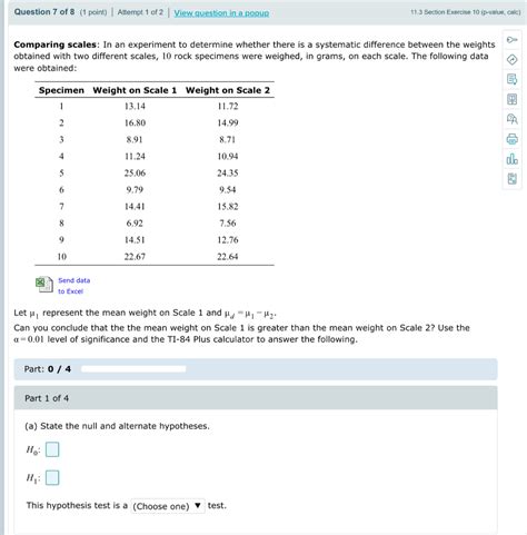 solved a state the null and alternate hypotheses b