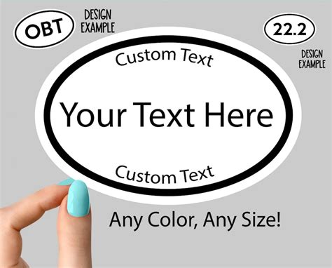 Custom Car Stickers Custom Bumper Stickers Custom Oval Stickers