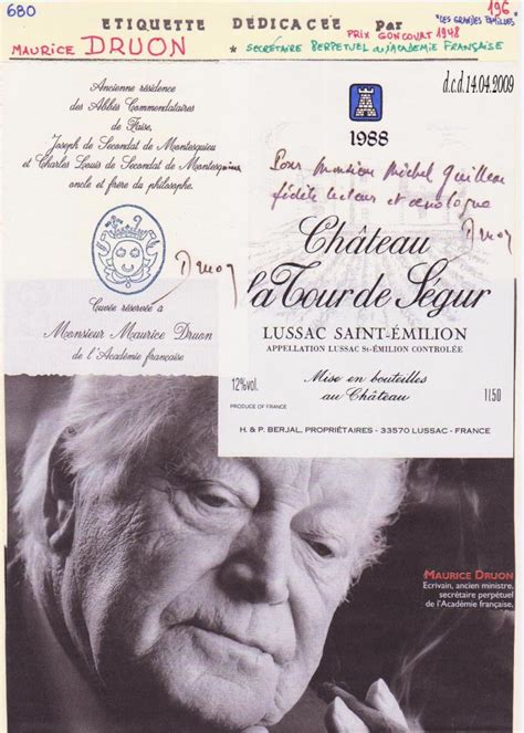 Druon Maurice Academicien Prix Goncourt 1948