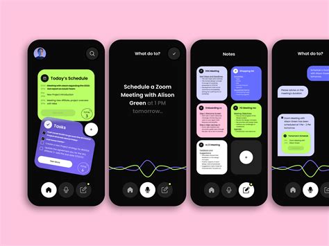 Ai Powered Personal Assistant App Design By Jessica Ledbetter On Dribbble