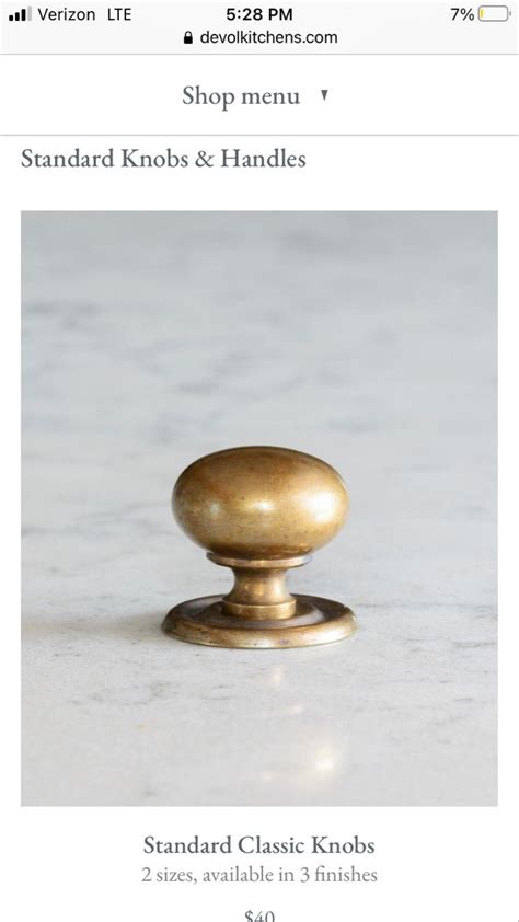 Devol Knob Devol Kitchen Hardware Knobs