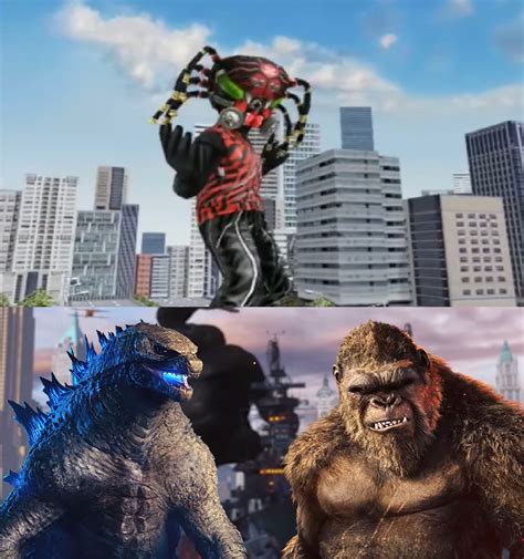 Godzilla And Kong Vs Kumo Augment By Mnstrfrc On Deviantart