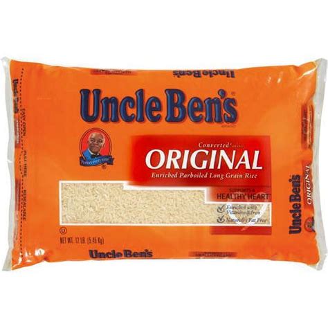 Uncle Bens Original Long Grain Rice 12 Lb Bag 4 Pack Enriched With