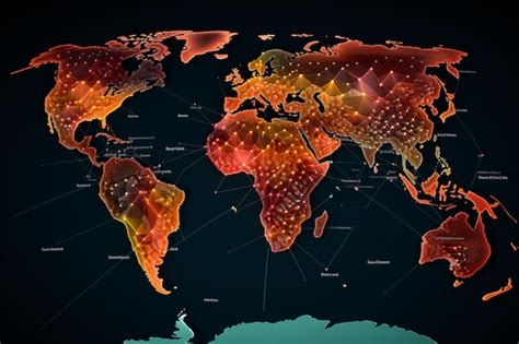 Coronavirus Map Infections Premium Ai Generated Image