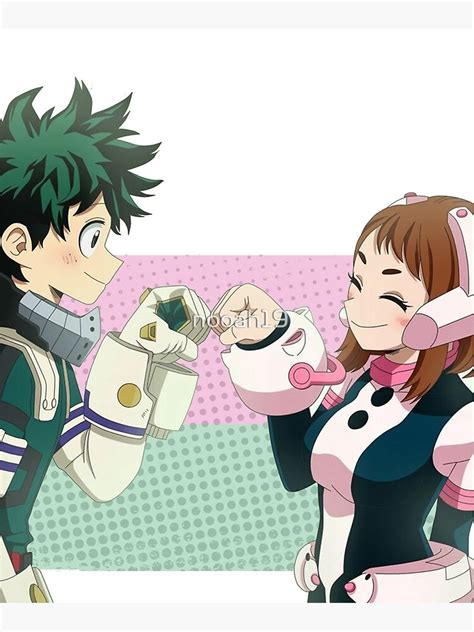 Deku And Ochako Poster By Nooah19 Redbubble