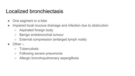 Bronchiectasis Pptx