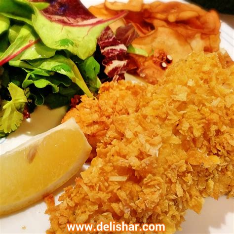 Crispy Cornflake Baked Fish Delishar Singapore Cooking Recipe And