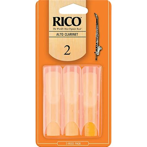 Rico Alto Clarinet Reeds Box Of 3 Strength 2 Guitar Center