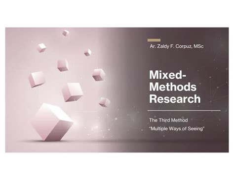 Mixed Methods Research Design Slides Pdf