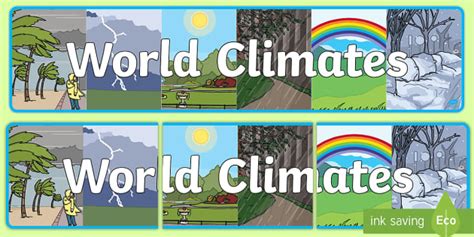 👉 World Climates Display Banner Teacher Made Twinkl