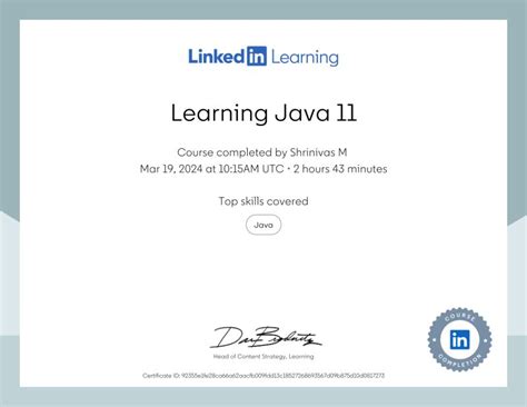 Graduated With A Java Course Shrinivas M Posted On The Topic Linkedin