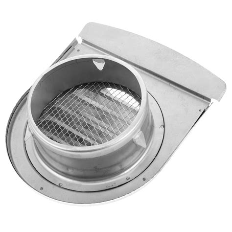 Frcolor Exhaust Air Vent Cover Round Grid Vent Cover Stainless Steel Exterior Exhaust Vent Cover
