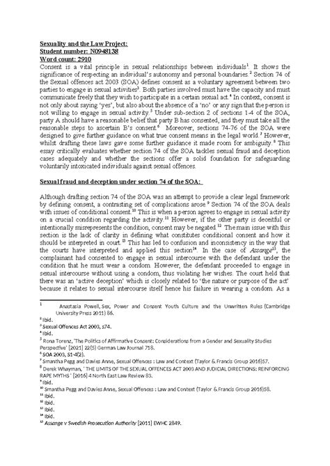 Sexuality And The Law Project Sexuality And The Law Project Student