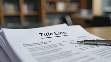 What Is The Meaning Of A Title Lien Reported