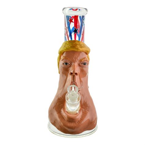 13 Usa Donald Trump Glass Bong Hookah Glass Water Pipe Bowl Included