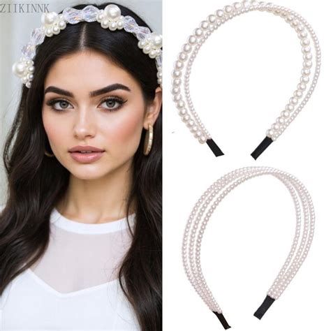 Ziik Stylish Women S Pearls Headband Enhances Any Outfit Hair Accesories Party Headwear For